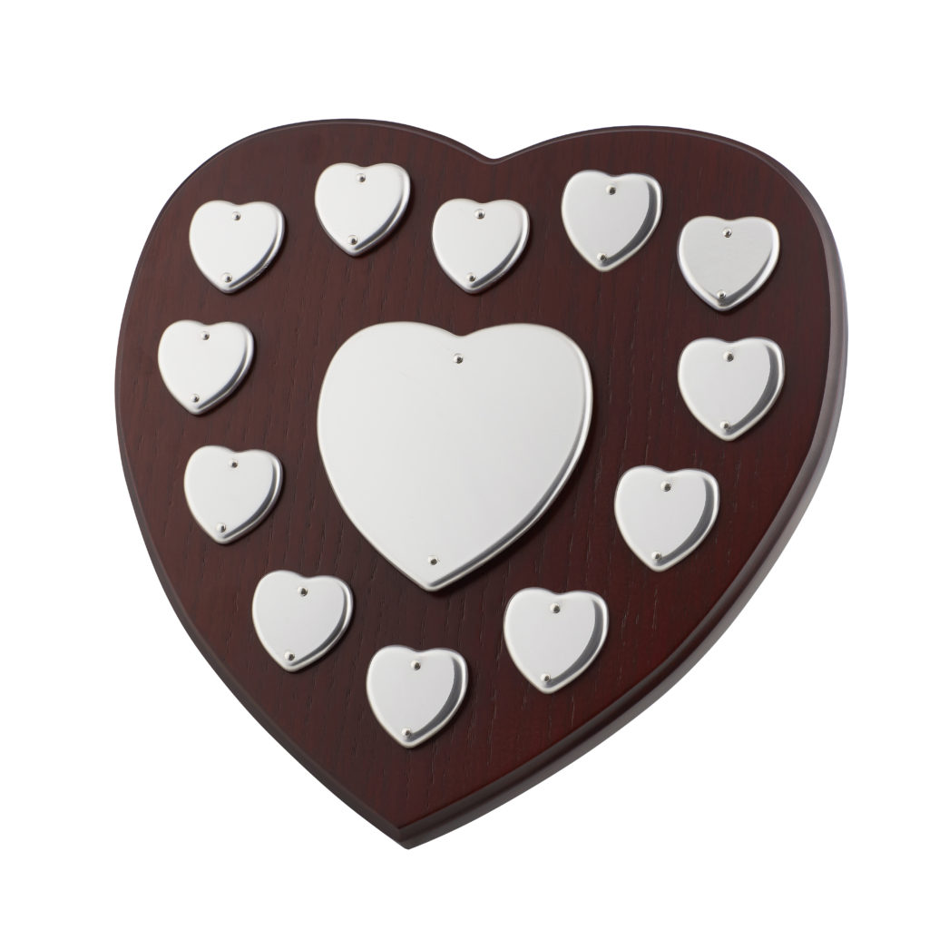 Heart Shaped Presentation Shield - Awarded2U