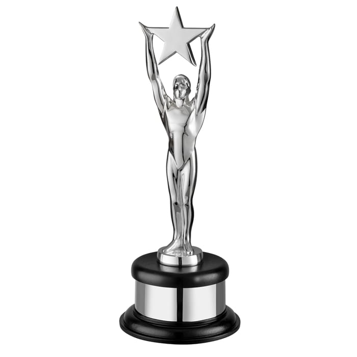 Heavy Silver Plated Solid Metal Figure - Awarded2U